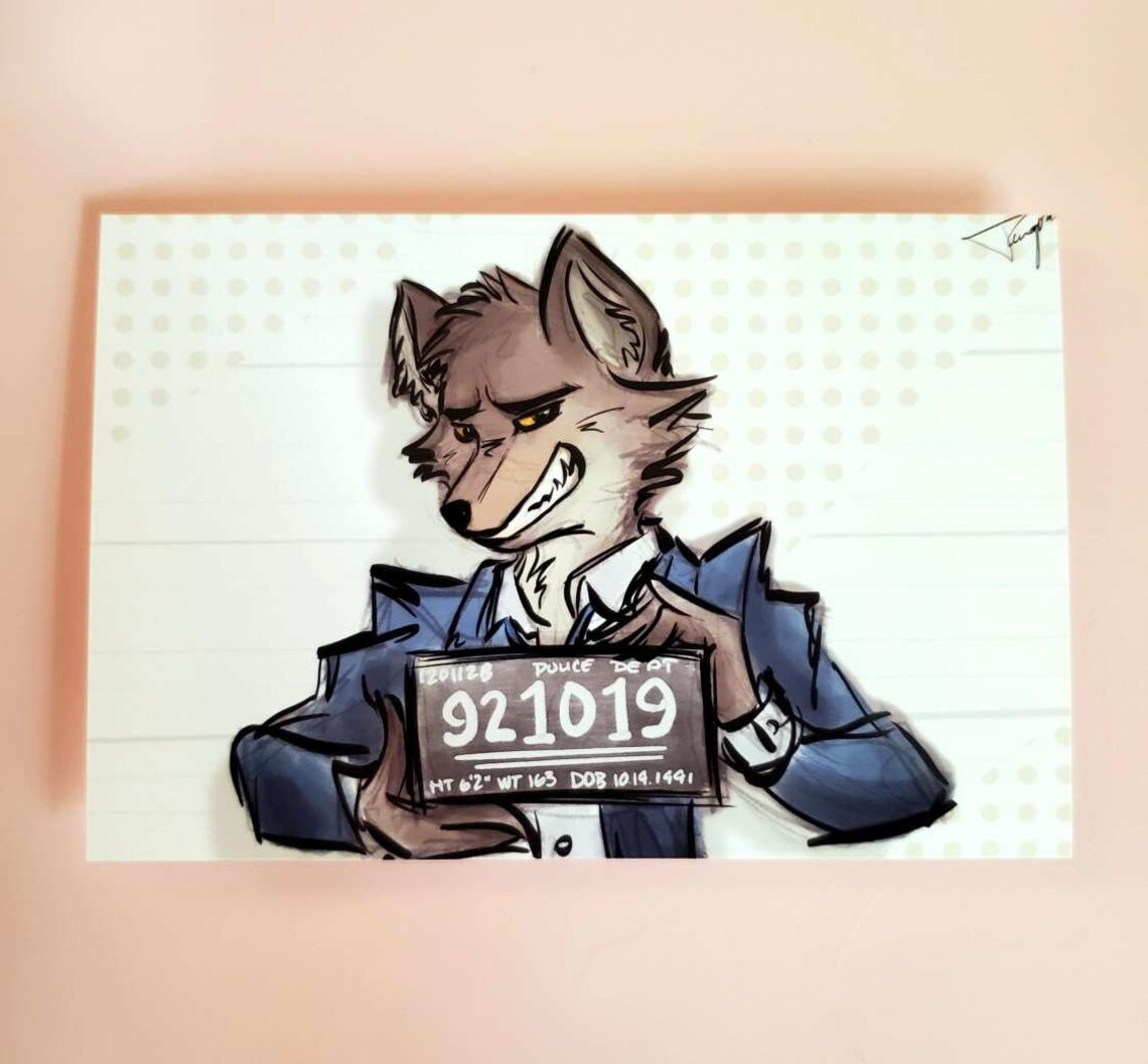 Mr Wolf the Bad Guys Print | Etsy UK