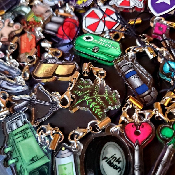 Resident Evil Keychain - Etsy