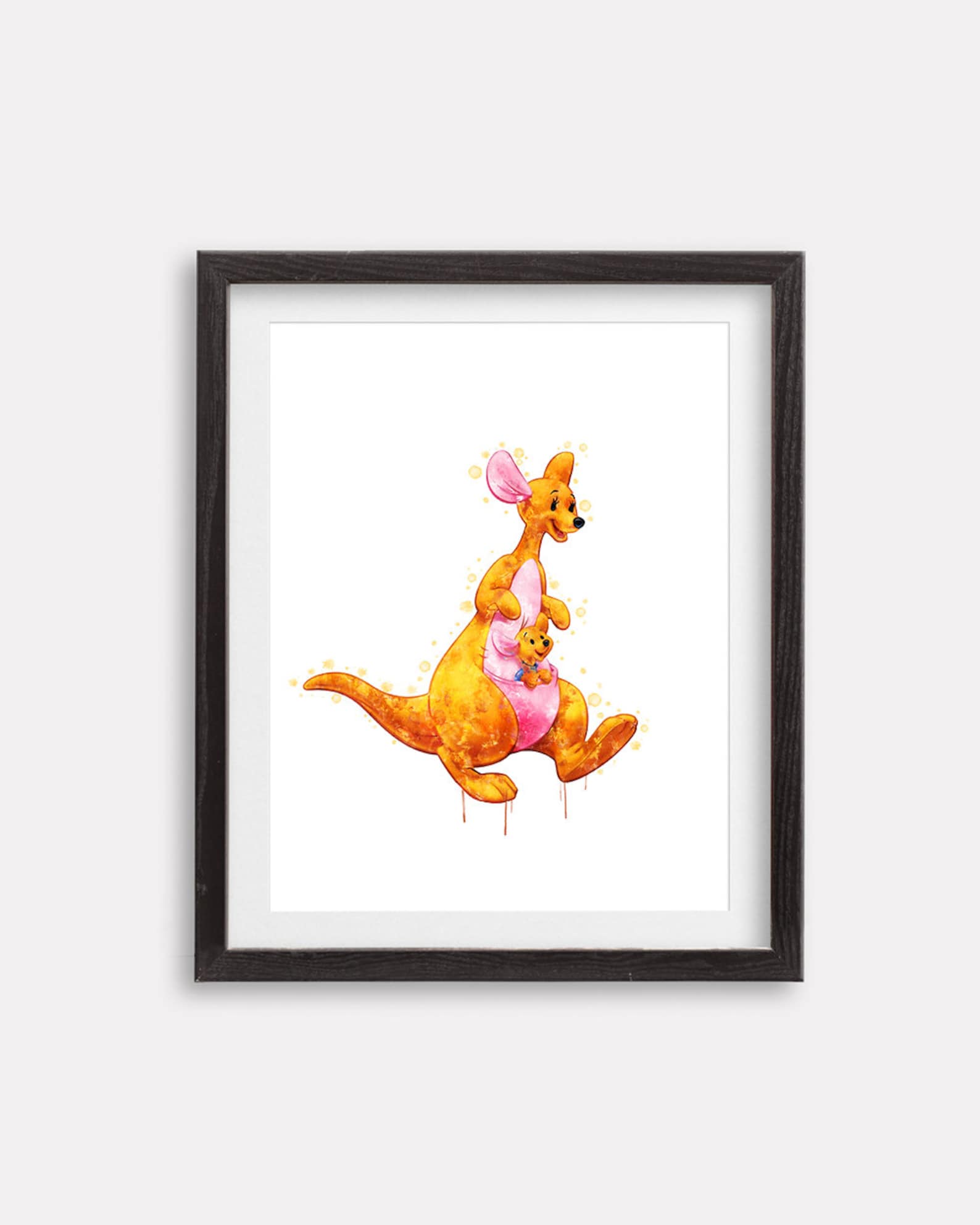 Winnie The Pooh Art Print Watercolor Kanga Printable Poster | Etsy