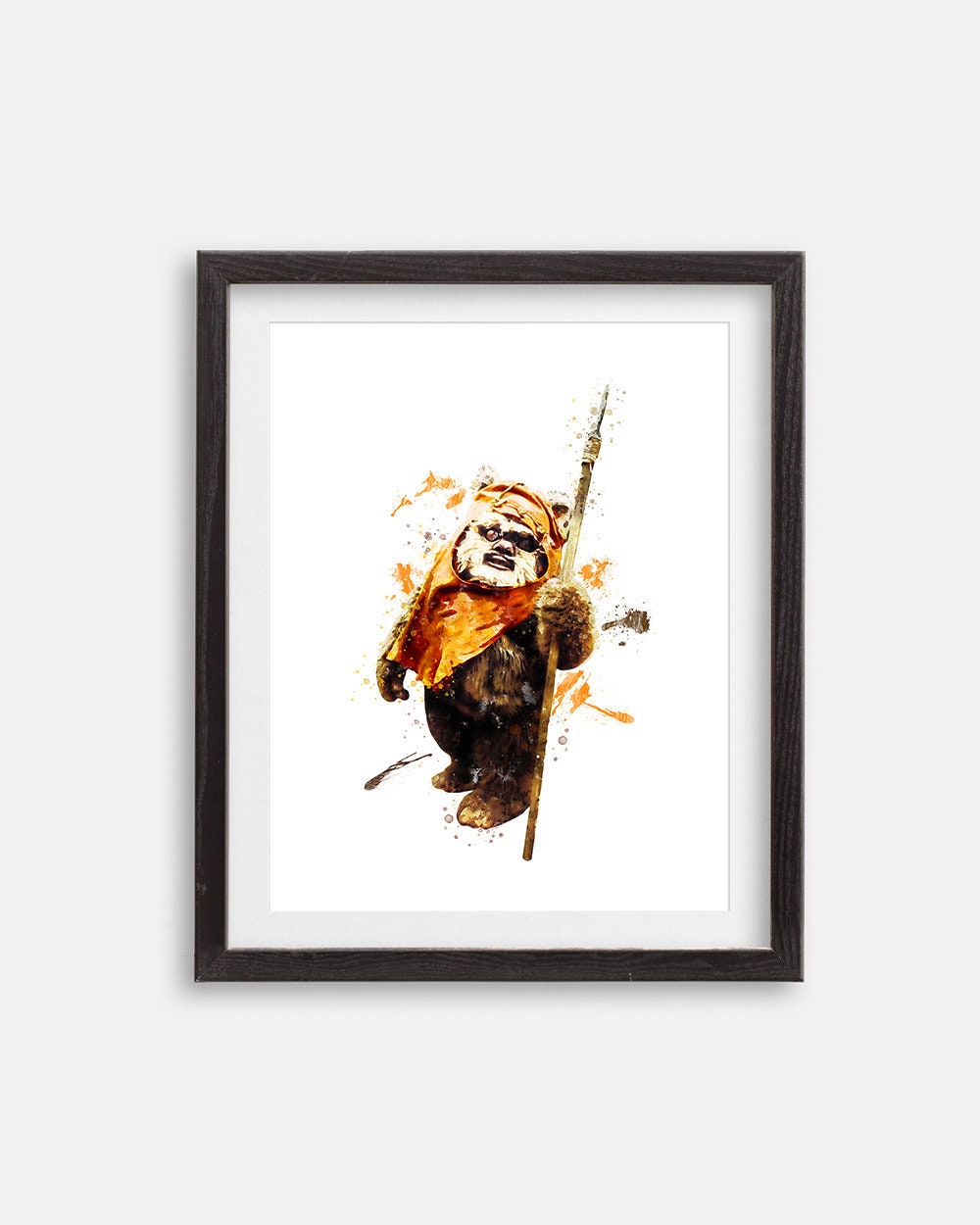 Star Wars Watercolor Print Ewok Poster Ewok Printable Poster Star Wars ...