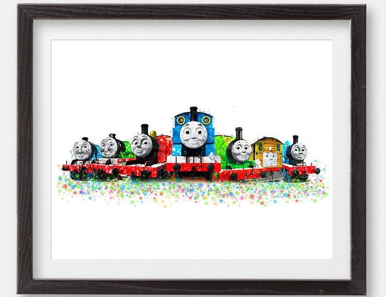 Thomas and Friends Watercolor Art Print Poster Thomas - Etsy UK