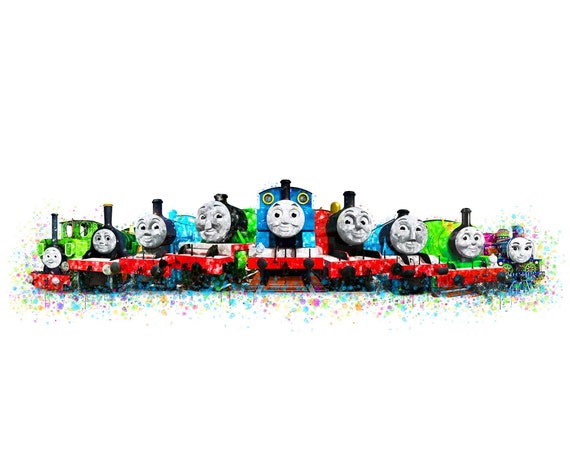Thomas and Friends Art Print Watercolor Poster Thomas - Etsy