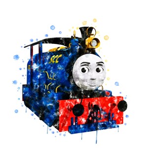 Thomas and Friends Timothy Art Print Watercolor Poster Tank Engine ...
