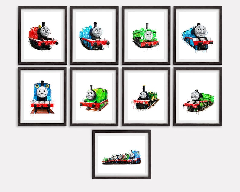 Thomas and Friends Set 9 Print Thomas Poster Tank Engine - Etsy