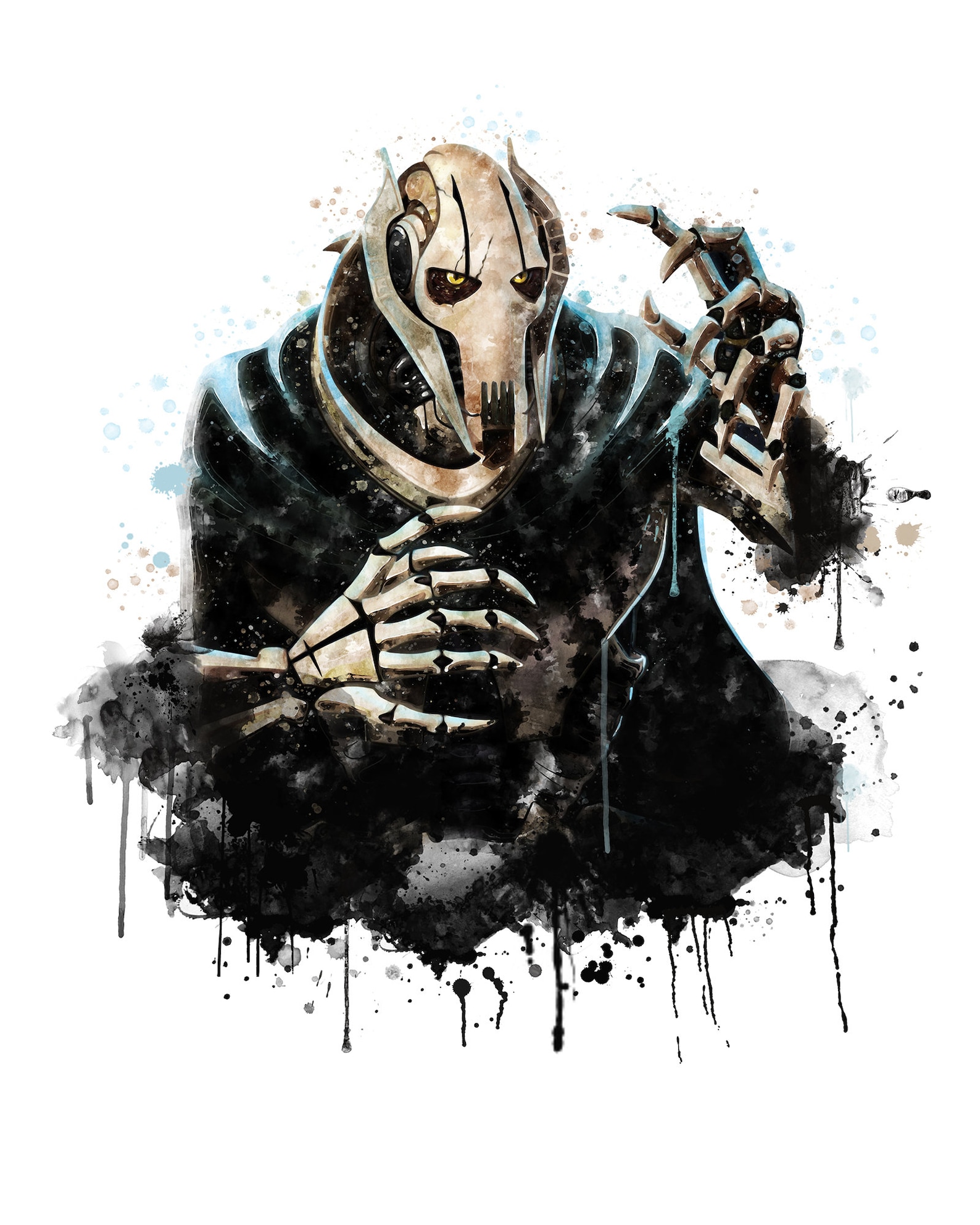 General Grievous Poster Star Wars Poster Grievous Art Painting Print ...