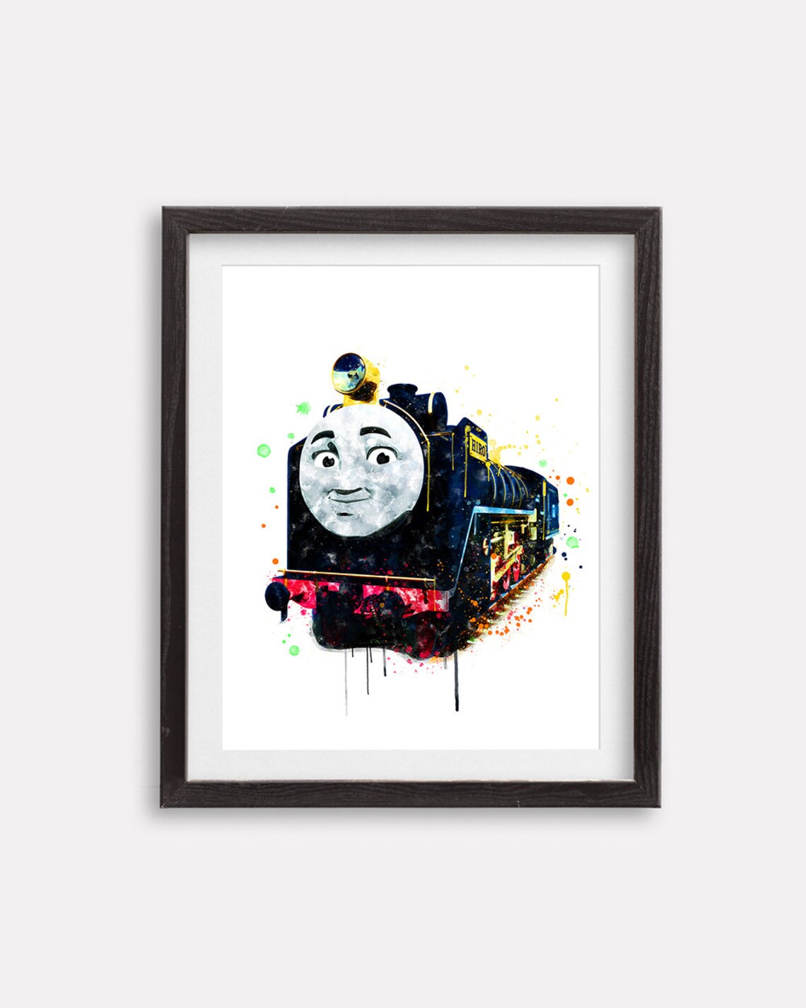 Thomas and Friends Watercolor Hiro Poster Thomas Hiro | Etsy