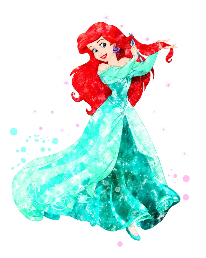 Princess Art Print Watercolor Poster Artwork Painting Princess - Etsy