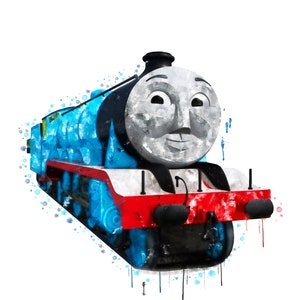 Thomas and Friends Set 9 Print Thomas Poster Tank Engine Watercolor ...