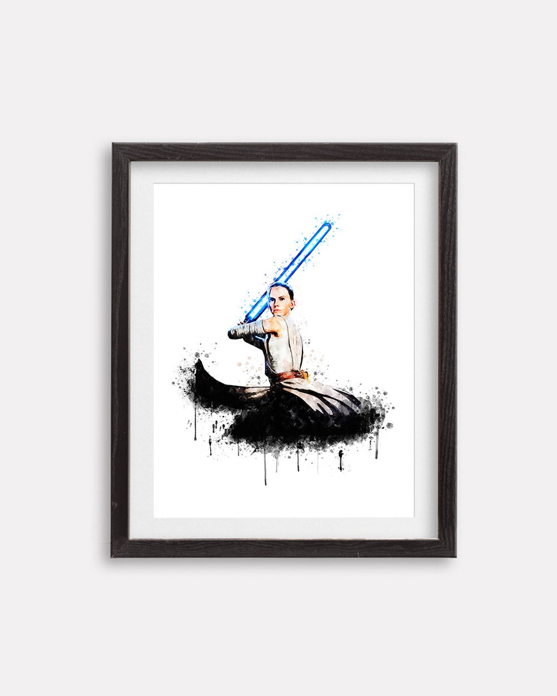 Rey Skywalker Watercolor Star Wars Printable Poster Rey Print - Etsy