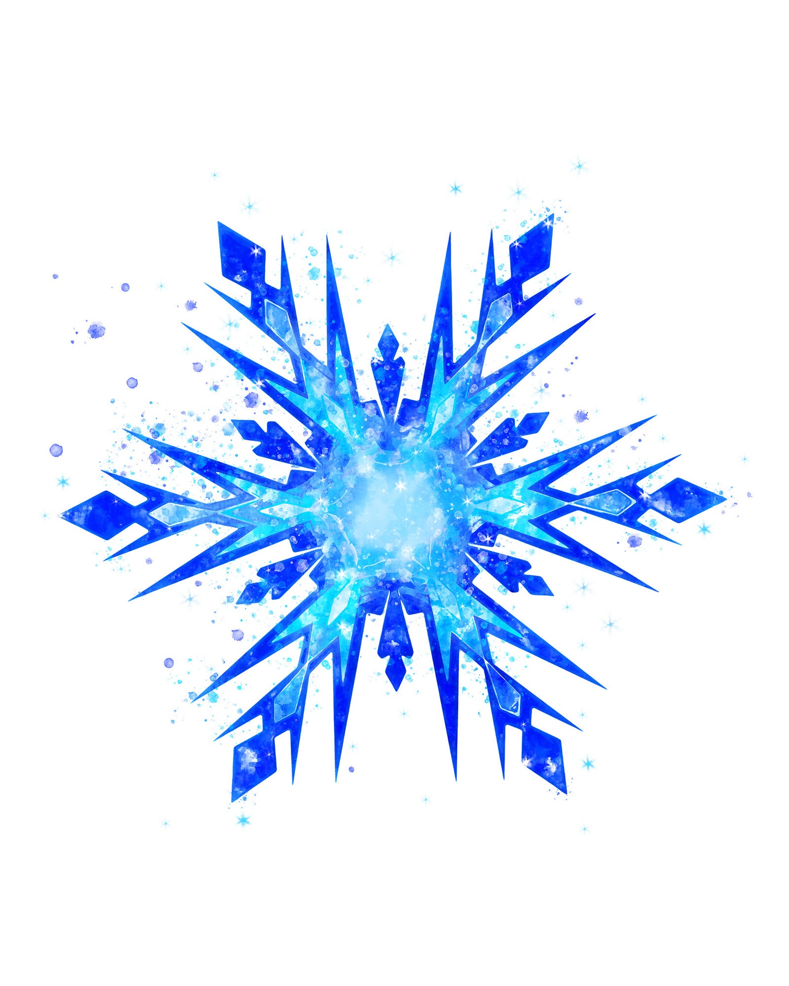 Frozen Wash Drawing Wall Decor Set6 Frozen Elsa Anna Aquarelle Poster ...