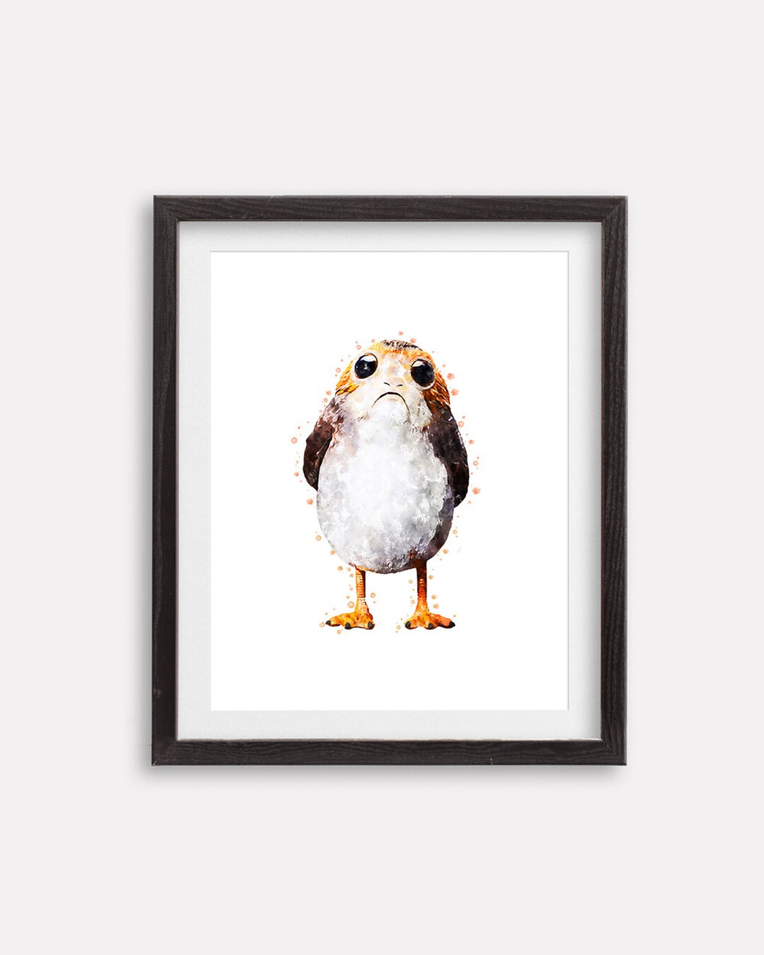 Star Wars Watercolor Porg Printable Poster Star Wars Poster Nursery ...