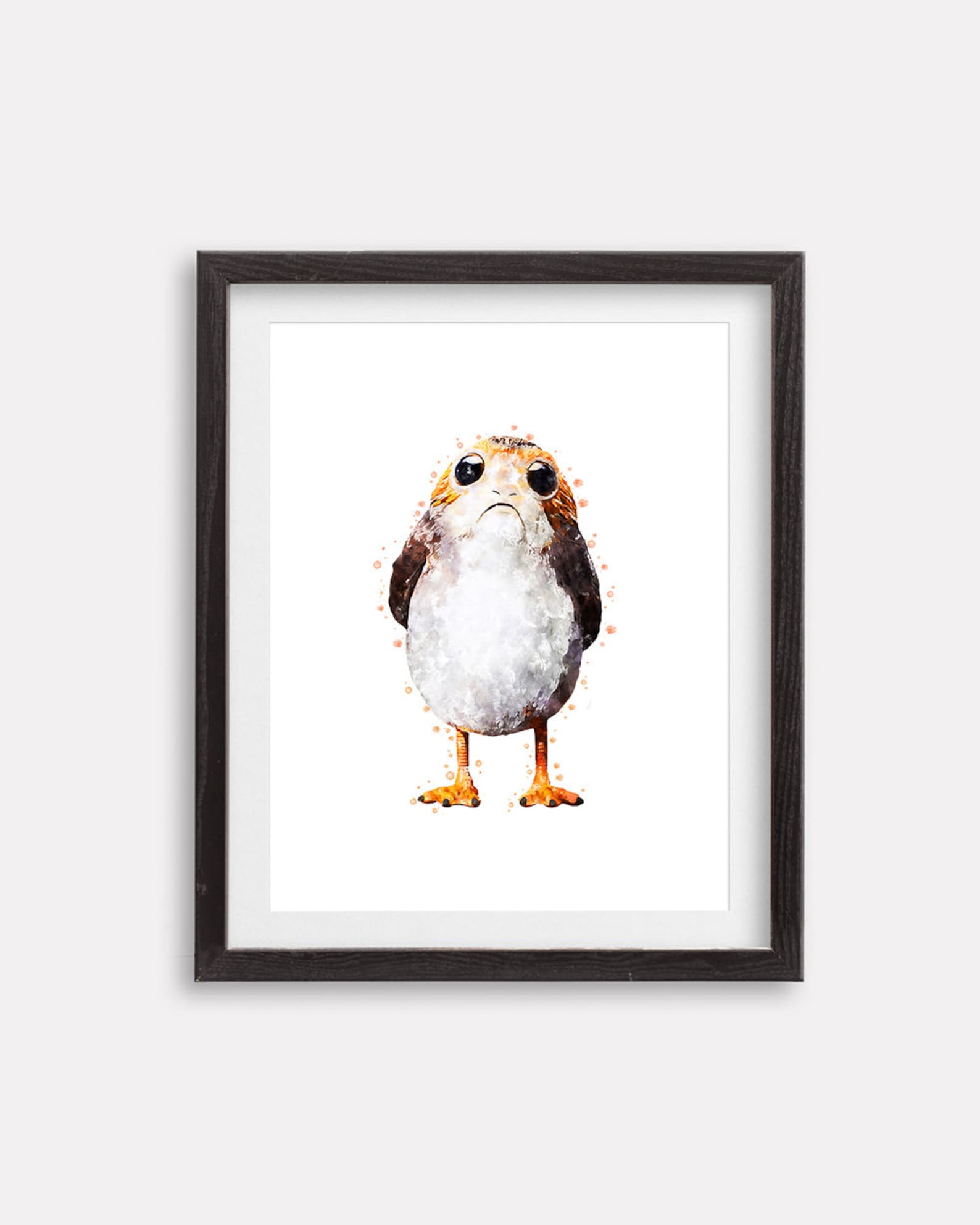 Star Wars Watercolor Porg Printable Poster Star Wars Poster - Etsy