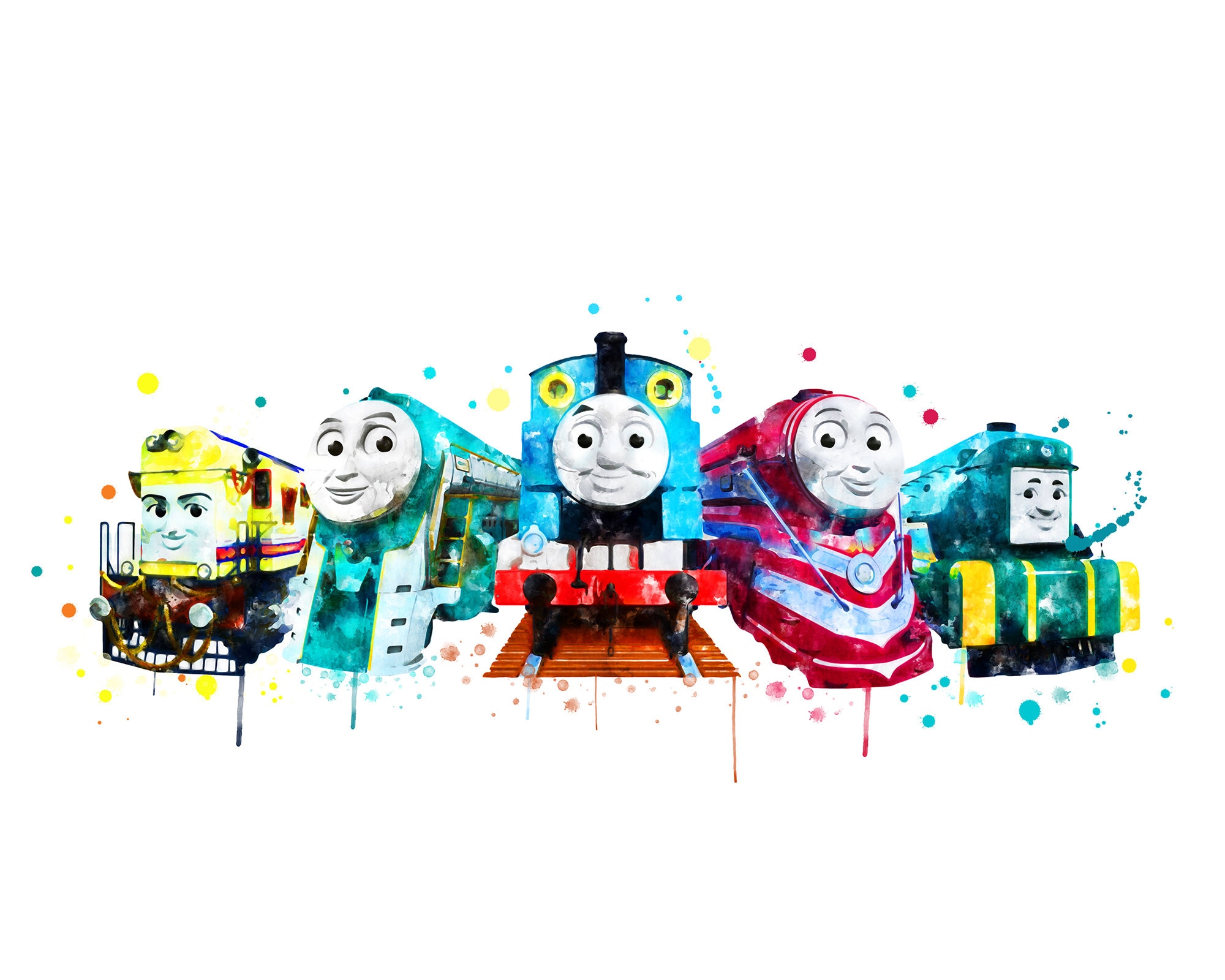 Thomas and Friends Art Printthomas and Friends Printable - Etsy UK