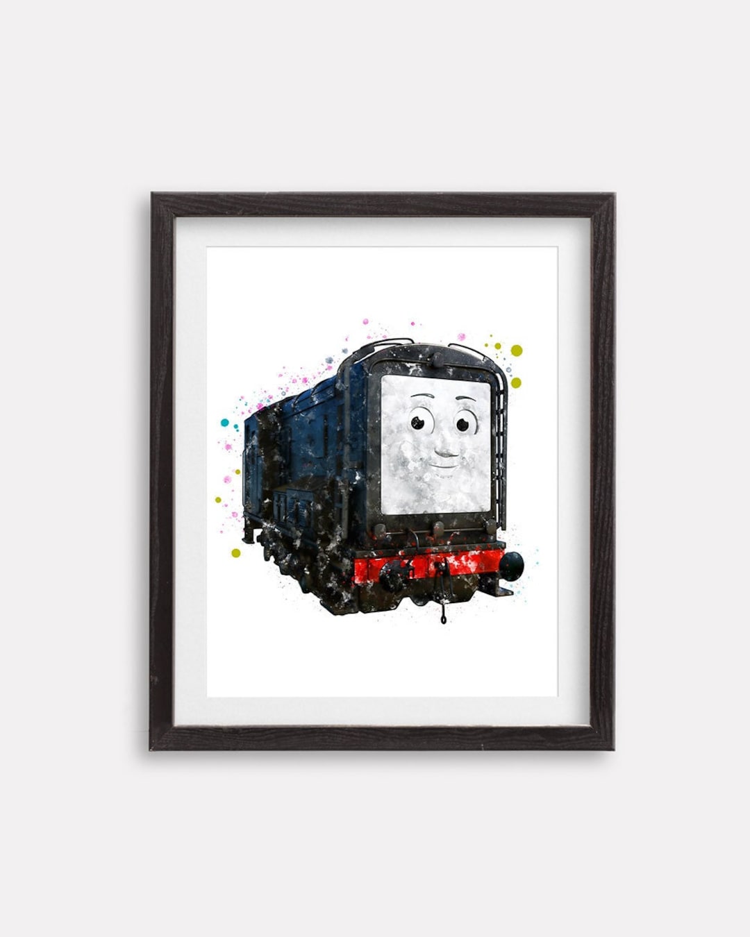 Thomas and Friends Diesel Art Print Watercolor Poster Train Diesel ...