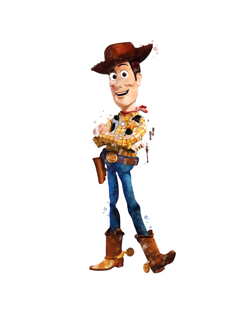 Toy Story Art Prints Watercolor Poster Woody Buzz Printable - Etsy
