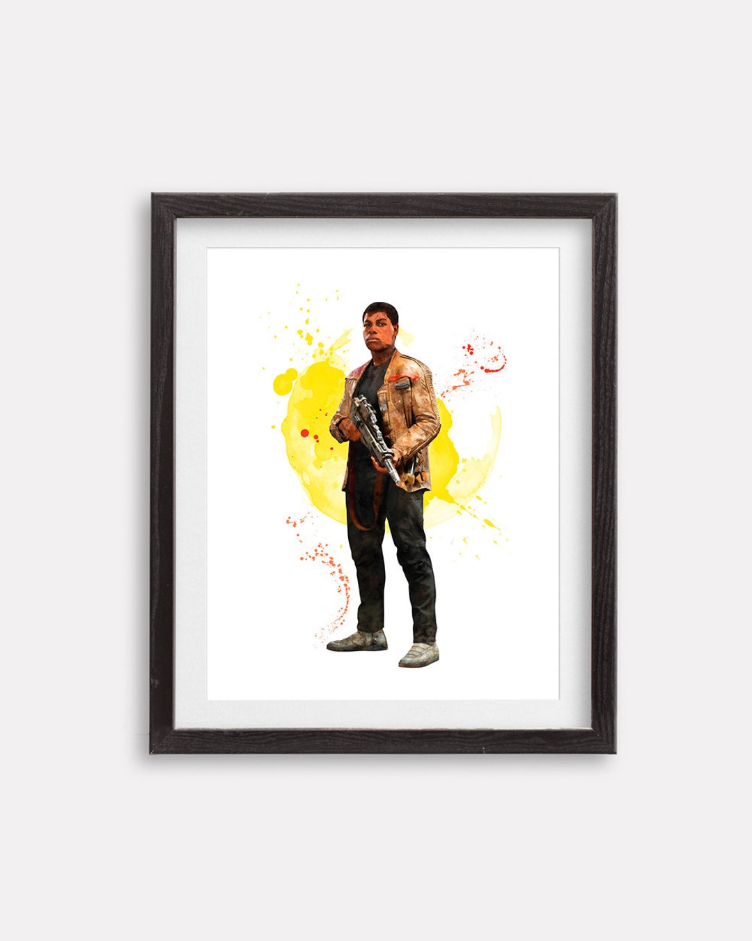 Star Wars Finn Art Print Watercolor Poster Printable FN-2187 Painting ...