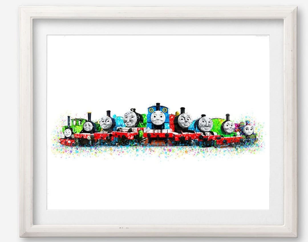 Thomas and Friends Art Print Watercolor Poster Thomas Printable Gordon ...