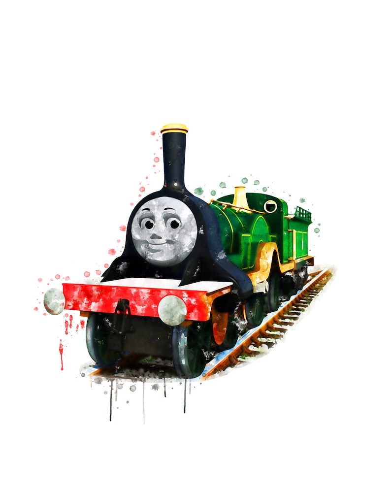 Thomas and Friends Set 9 Print Thomas Poster Tank Engine Watercolor ...