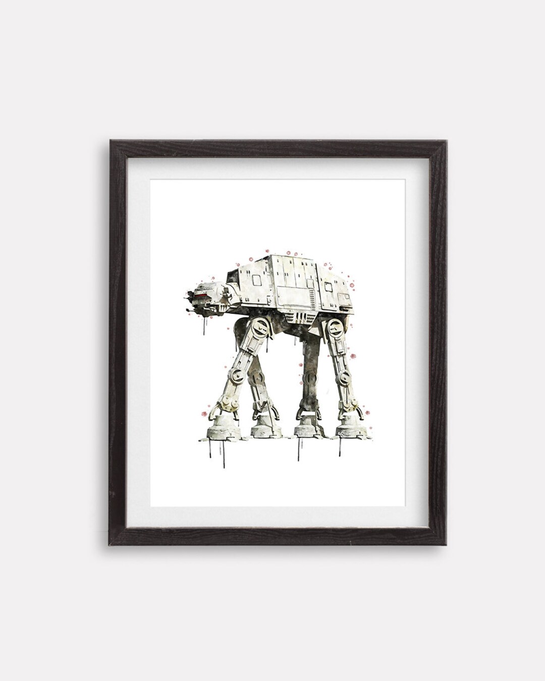 At at Walker Watercolor Print Star Wars Poster Ashoka Printable Jedı ...