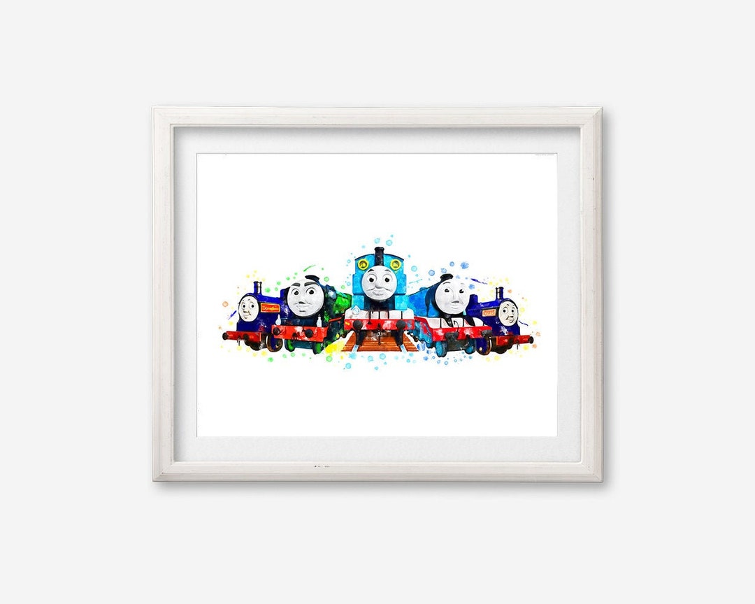 Thomas and Friends Watercolor Art Print Thomas Poster Tank Engine ...