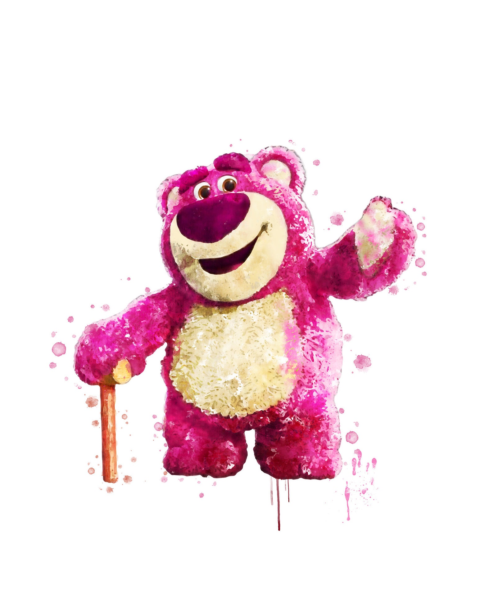 Toy Story Lotso Print Lightyear Watercolor Poster Printable Instant ...