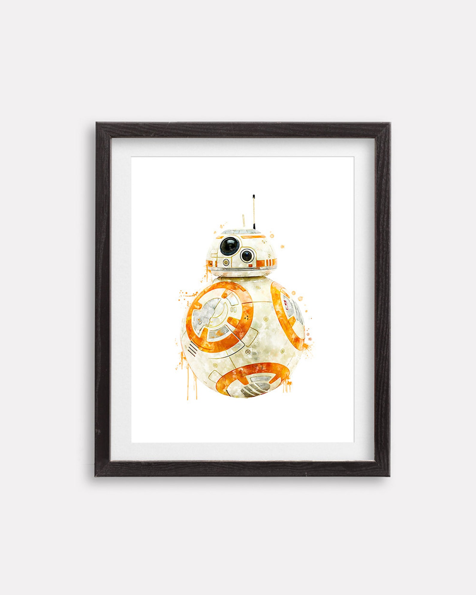 Bb8 Watercolor Print Star Wars Movie Poster R2-D2 Artwork - Etsy