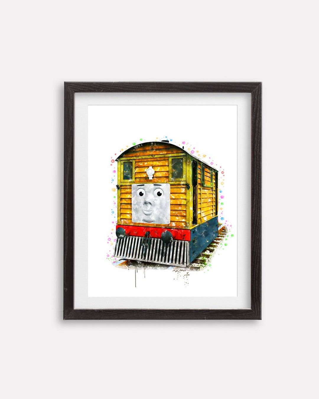 Thomas and Friends Toby Art Print Poster Watercolor Train Toby ...