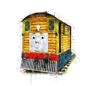 Thomas and Friends Toby Art Print Poster Watercolor Train Toby ...