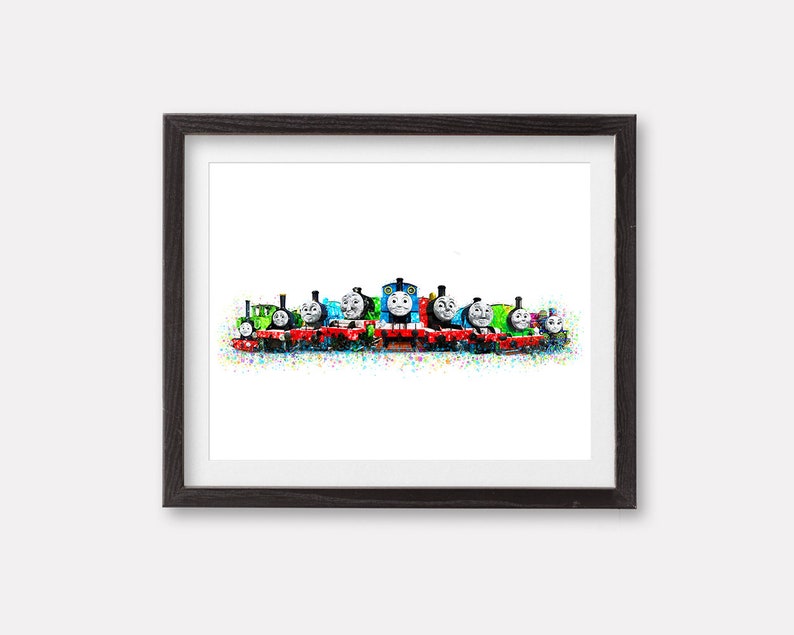 Thomas and Friends Art Print Watercolor Poster Thomas Printable Gordon ...