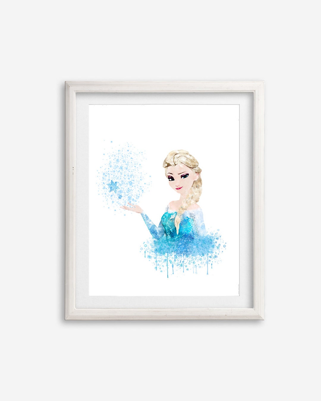 Frozen Elsa Art Pictures Watercolor Printable Frozen Art Print Poster ...