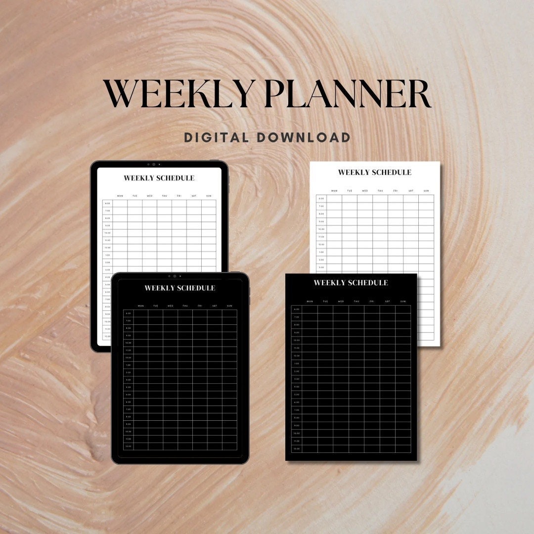 Weekly Planner 2024 Template Weekly Planner Download Digital Weekly ...