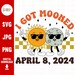 I Got Mooned April 8 2024 Png, Sun and Moon, Svg Files for Cricut ...