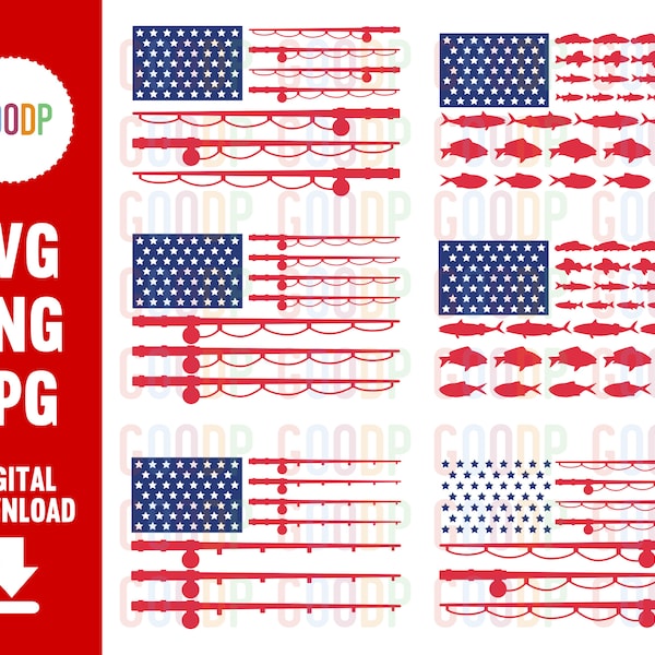 Fishing Flag Svg - Etsy