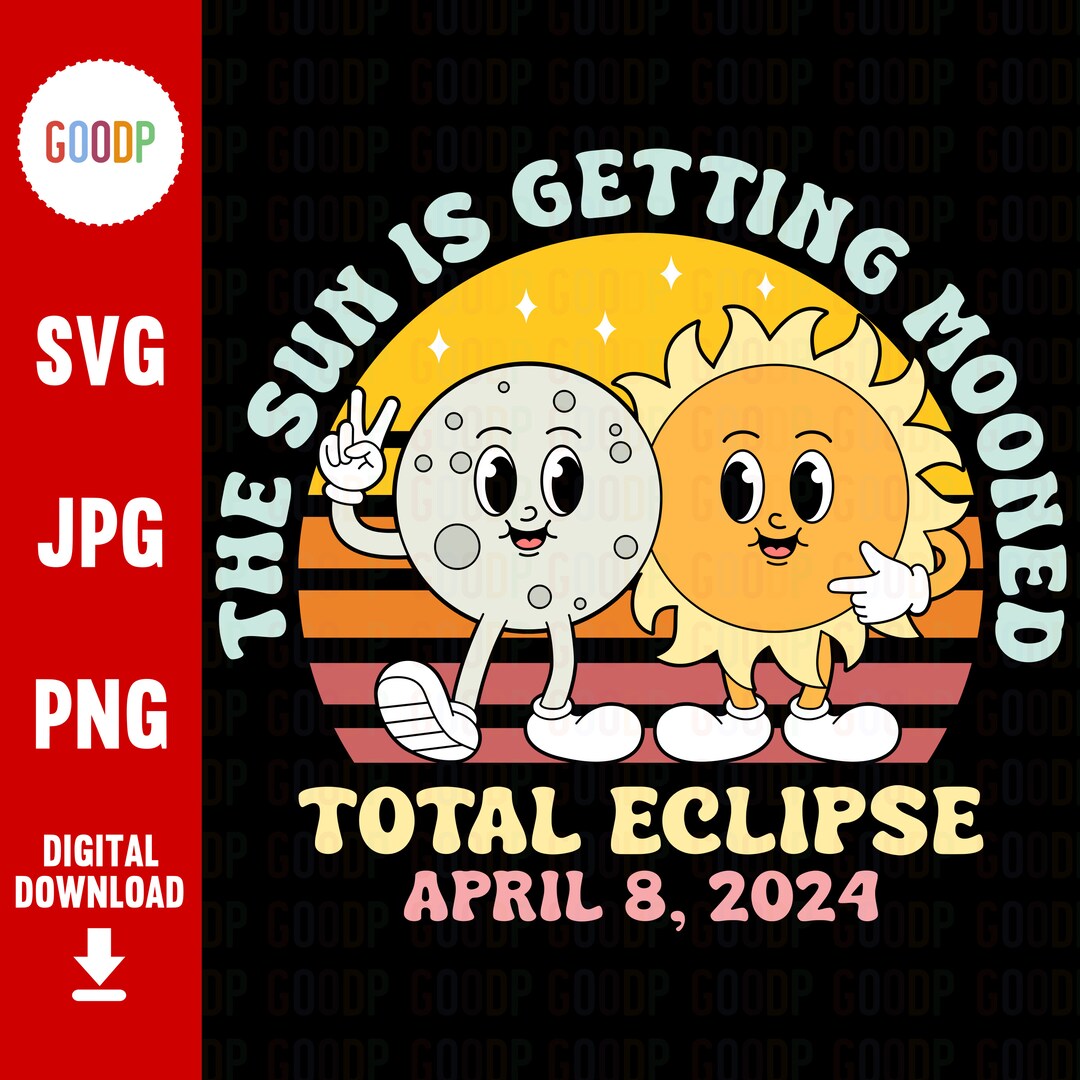 The Sun is Getting Mooned, Total Solar Eclipse April 8 2024 Png, Sun ...