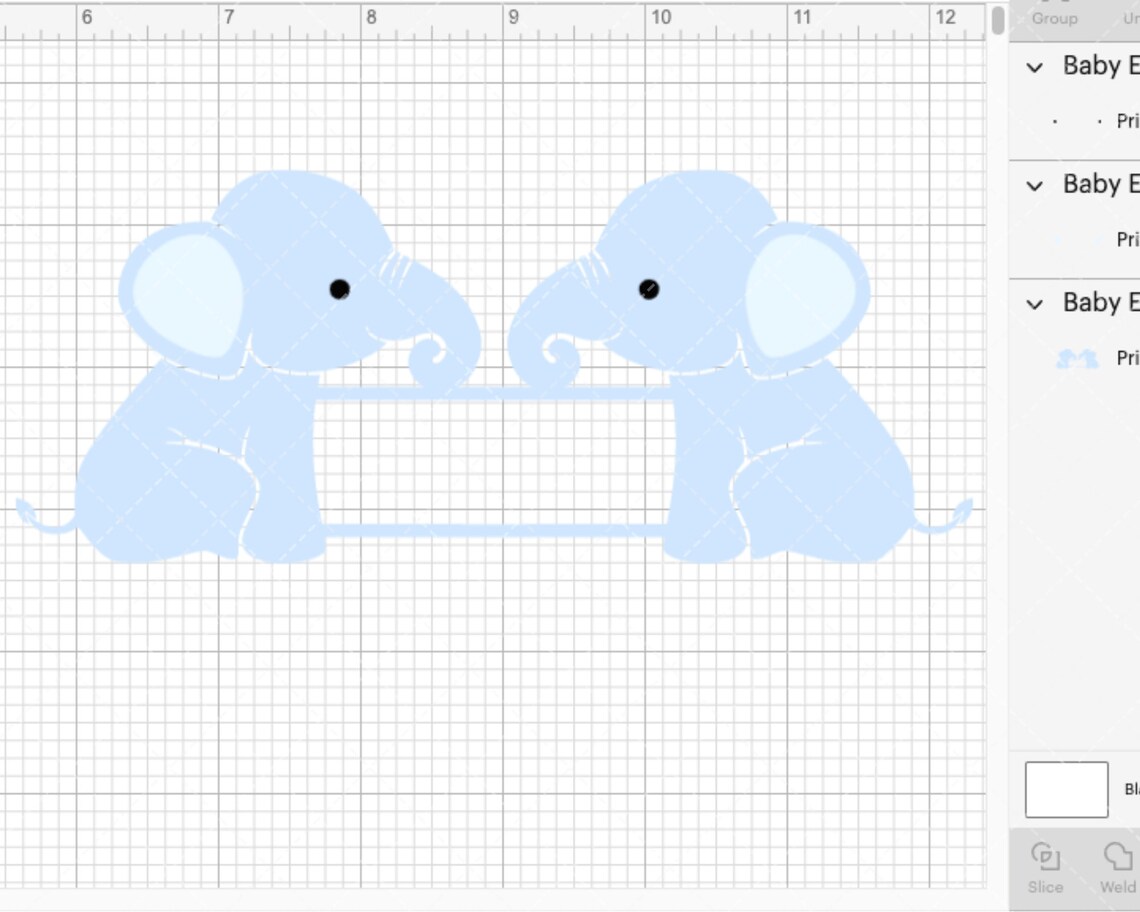 Baby Elephant Monogram Svg Elephant Monogram Svg Cute - Etsy