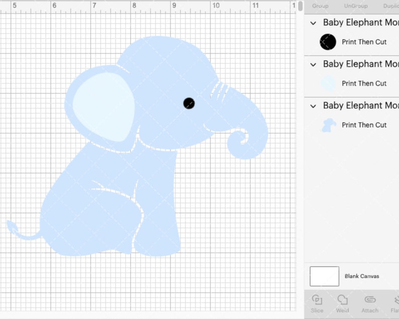 Baby Elephant Monogram Svg Elephant Monogram Svg Cute - Etsy