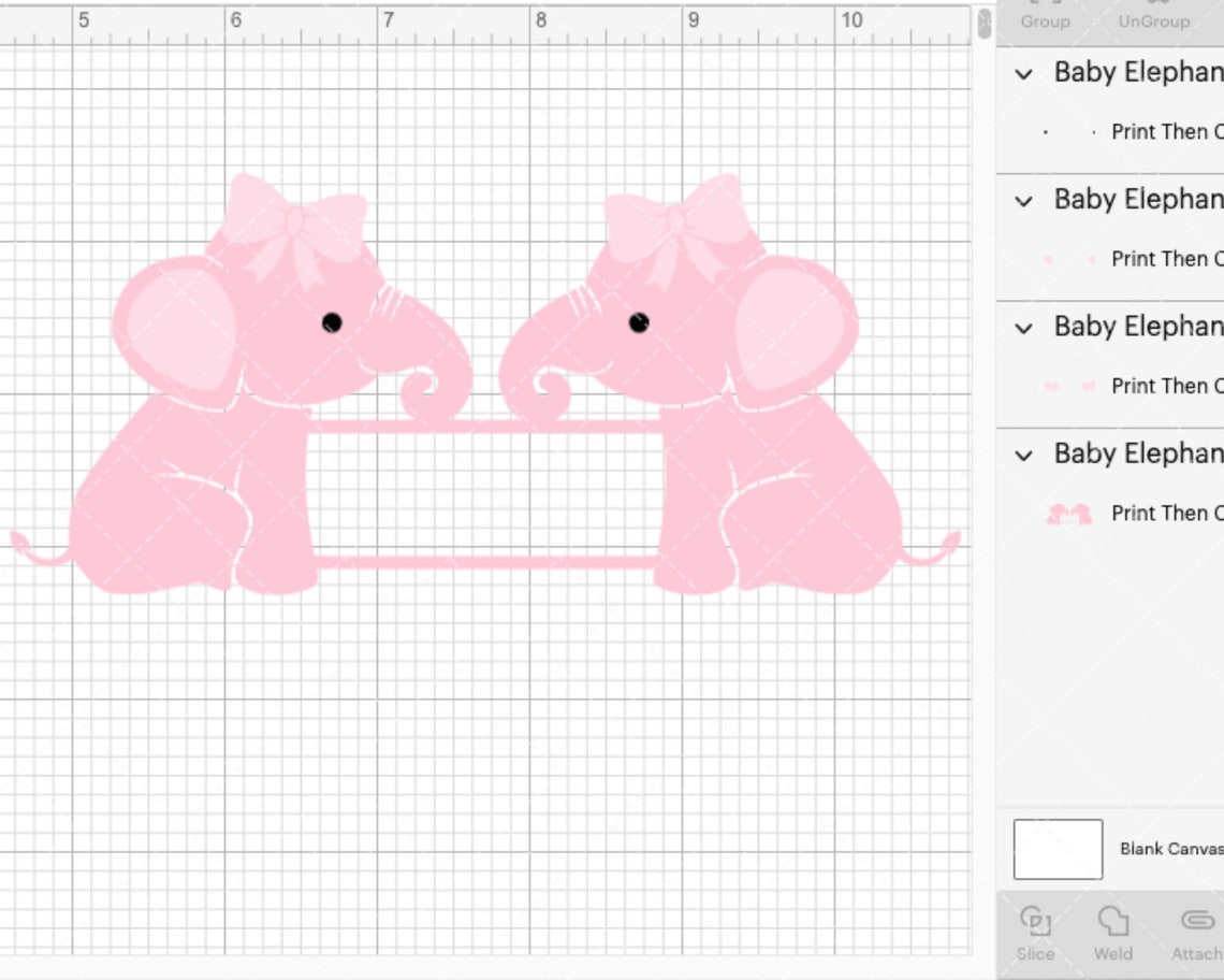 Baby Elephant Monogram Svg Elephant Monogram Svg Cute - Etsy