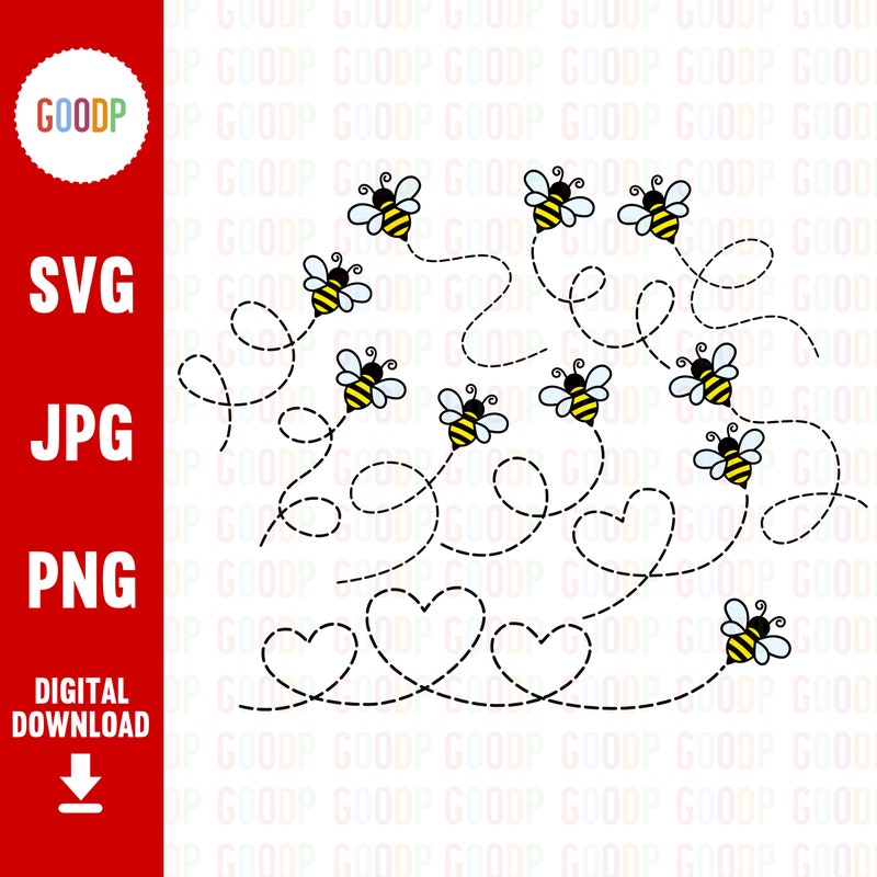 Flying Bee Svg - Etsy