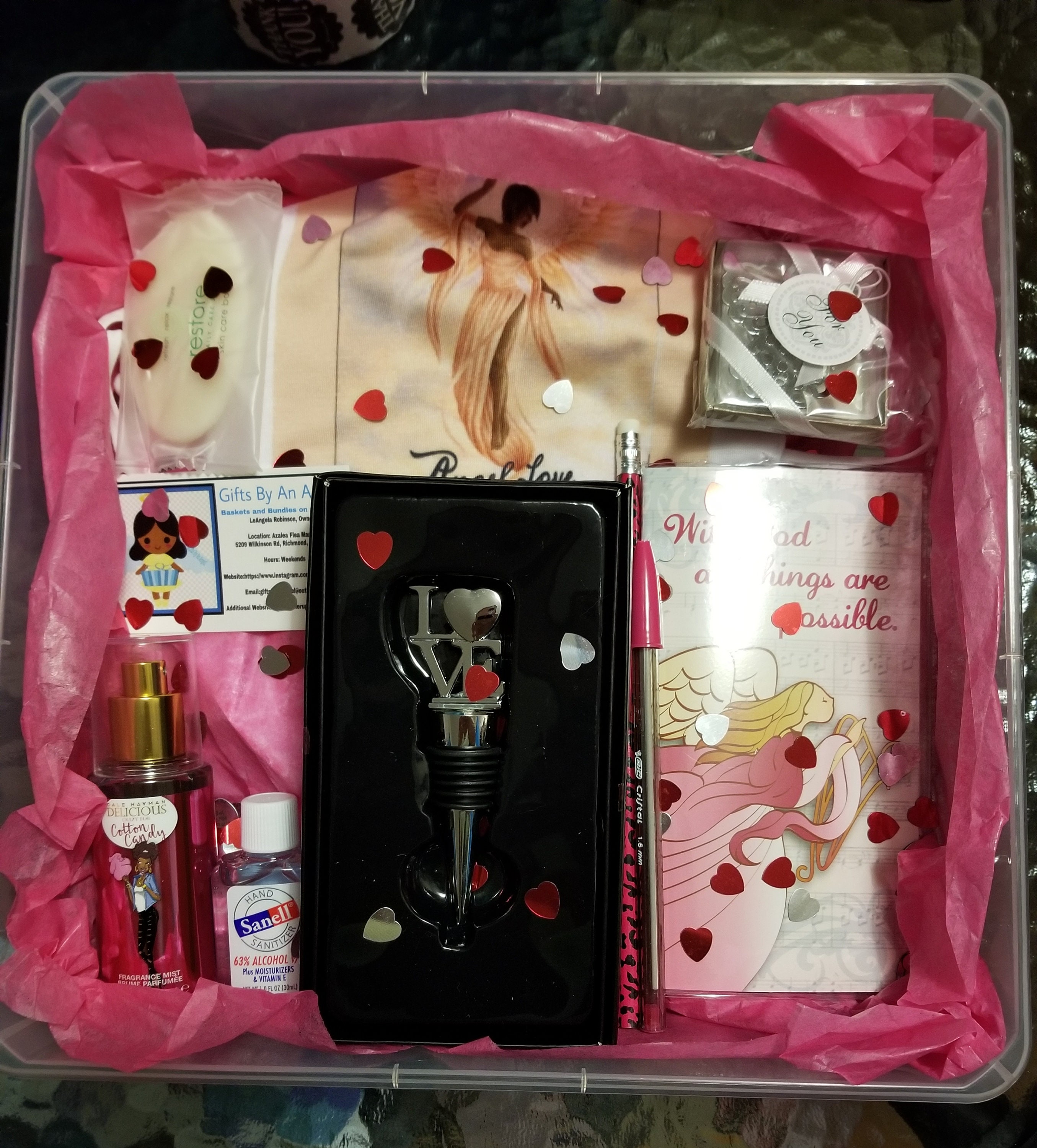 Pink Angel Love Blessing Box | Etsy