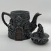 Haunted Teapot, Creepy Decor, Spooky, Handmade Decoration, Gothic Style ...