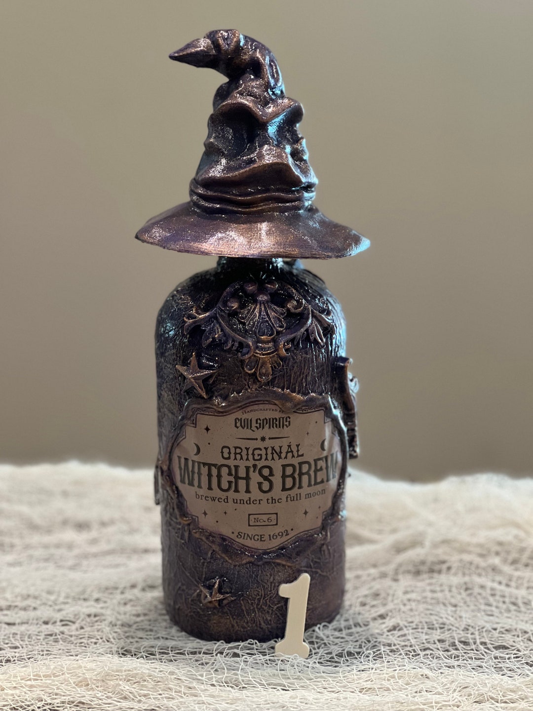 Potion Glass Bottles, Apothecary, Creepy, Spooky, Handmade Halloween ...