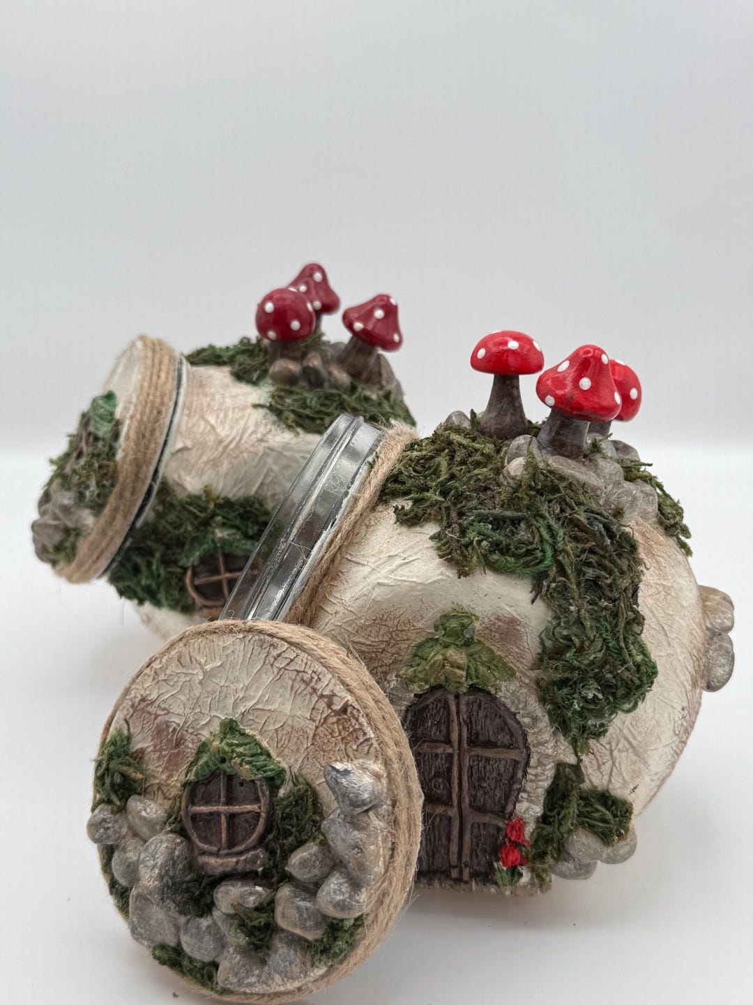 Candy/jewelry Jar, Fairy, Cottagecore, Handmade, Enchanted House, Girl ...