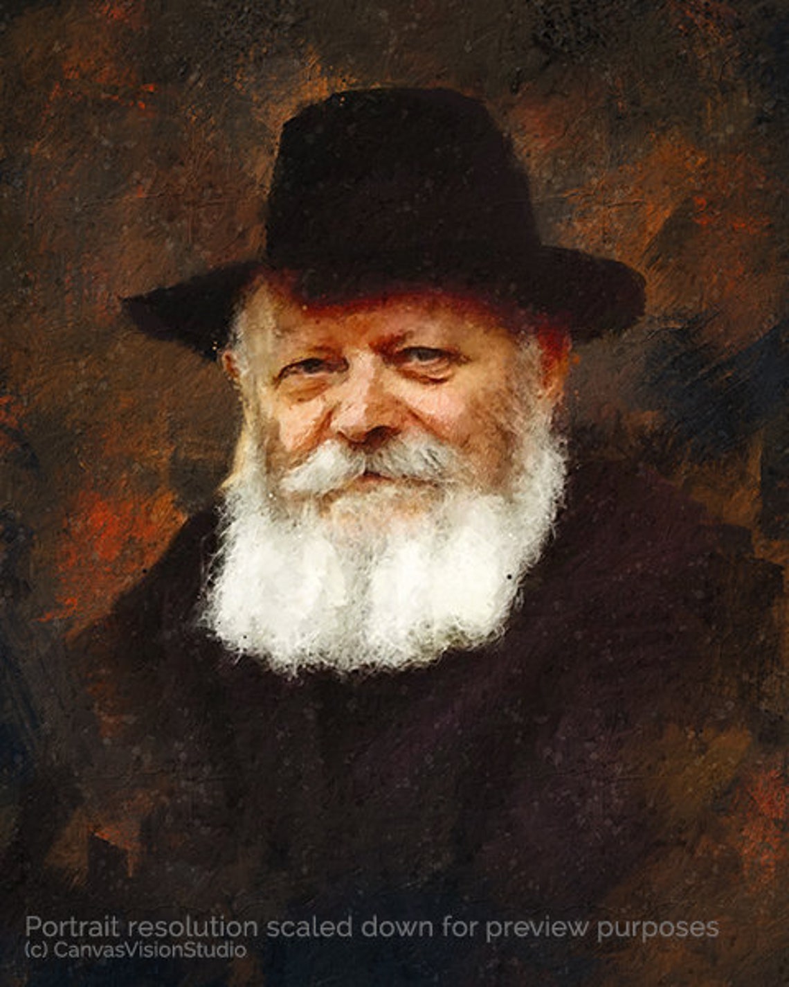 The Lubavitcher Rebbe, Judaism, Chabad Art for Jewish Home. Premium ...