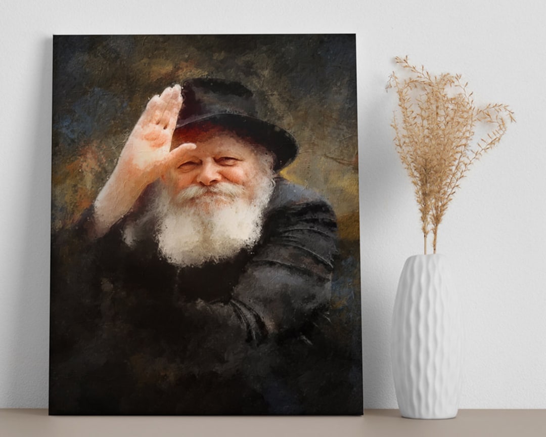 The Lubavitcher Rebbe, Judaism, Chabad Art for Jewish Home. Premium ...