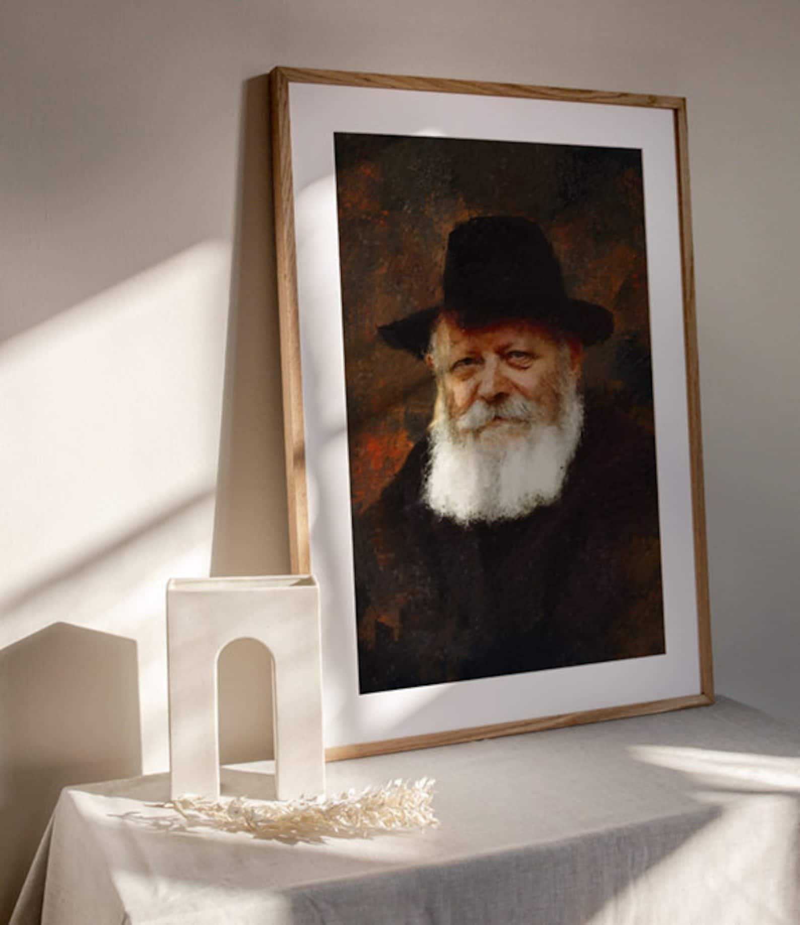 The Lubavitcher Rebbe, Judaism, Chabad Art for Jewish Home. Premium ...
