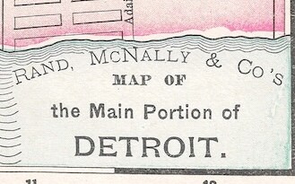 1910 Detroit, Michigan Map - Etsy