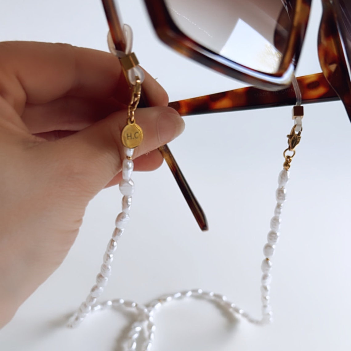 Pearls AirPod Strap Glasses Cord Made of Stainless Steel - Etsy