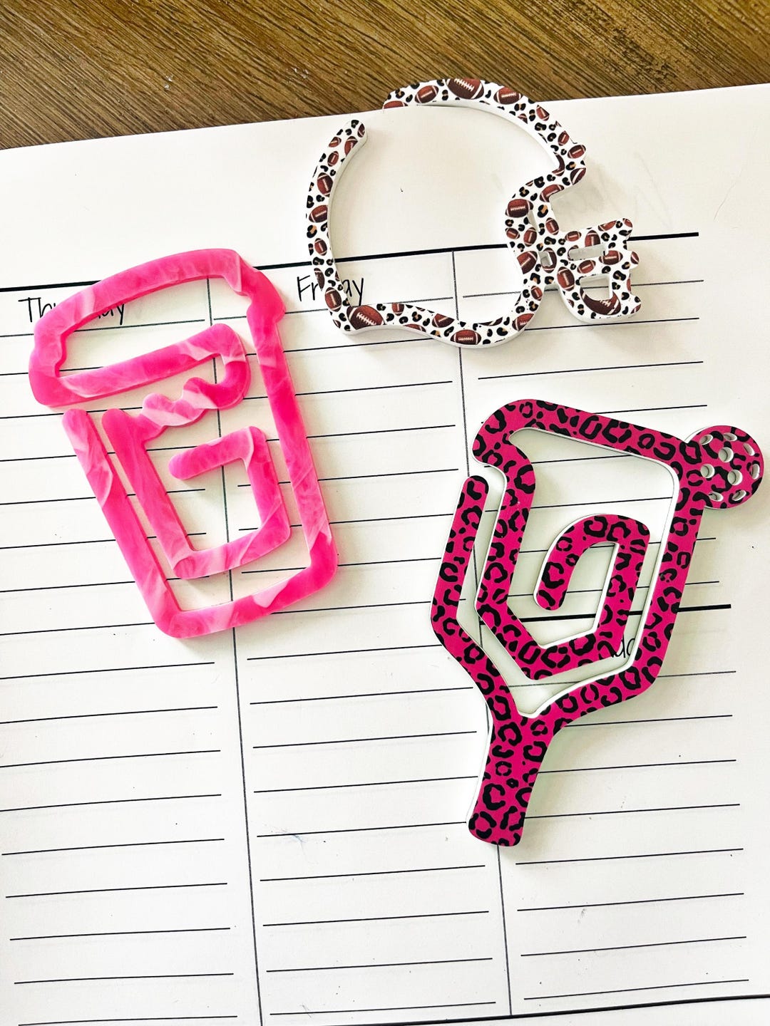 Jumbo Paper Clips, Planner Clips, Paper Clip Bookmarks, Coffee Cup ...