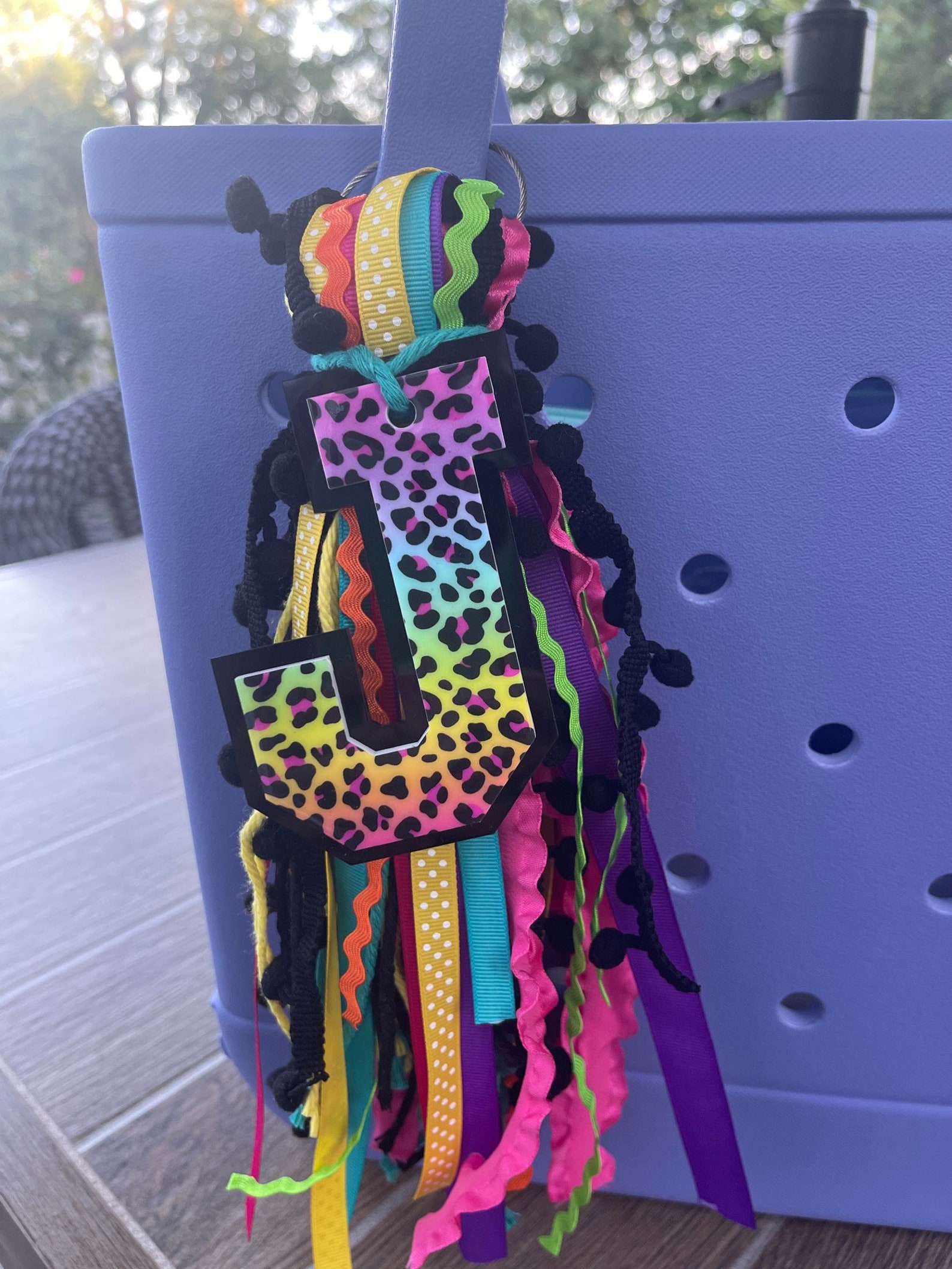 Monogram Bag Tag Bag Charm Acrylic Bag Tag Beach Bag Tag - Etsy