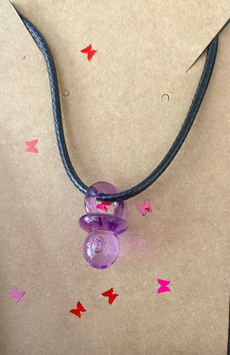 Resin Dummy Necklace . Rave. ABDL Fetish. Dummys. Pacifiers. - Etsy